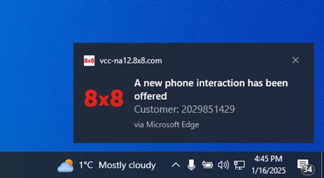 8x8 Agent WorkspaceNotification Alerts