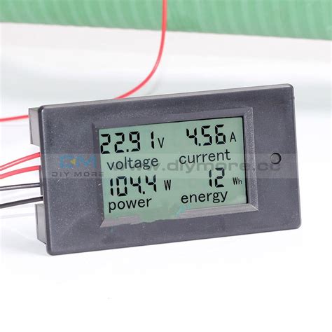 Ac Dc 6 5 100v 20 50 100a Lcd Combo Panel Display Volt Amp Power Meter Diymore