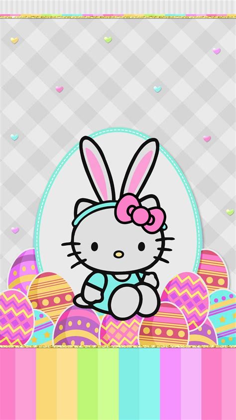 Happy Easter Hello Kitty Wallpaper Hello Kitty Backgrounds Hello Kitty Items