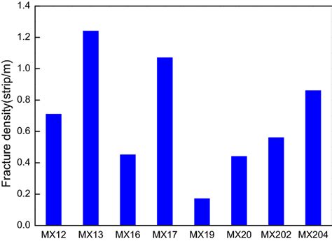 Histogram Of Fracture Density Of Reservoir Cores In Longwangmiao