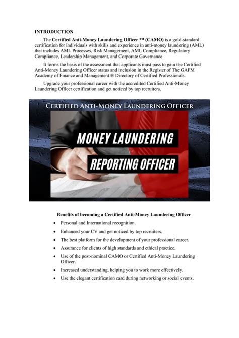 Certified Anti Money Laundering Officerpreviewpdf