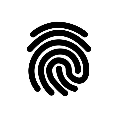 Touch Id Vector Icon Isolated On Background Fingerprint Icon Trendy