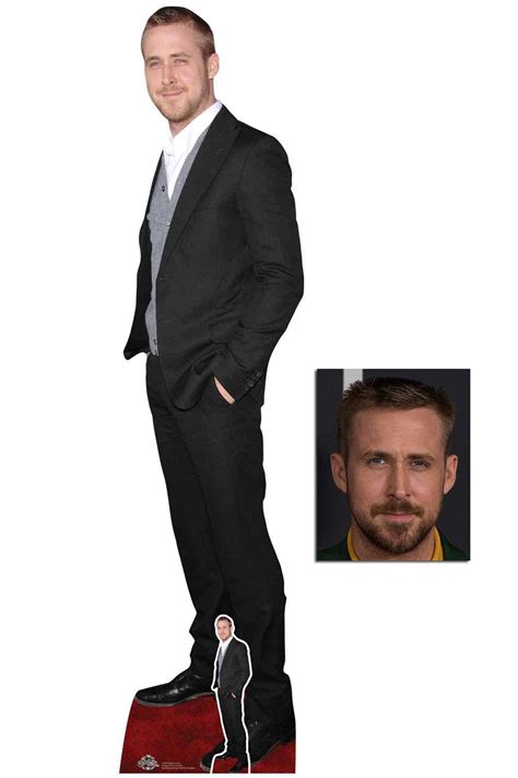 Ryan Gosling Black Suit Lifesize Cardboard Cutout Standee Ph
