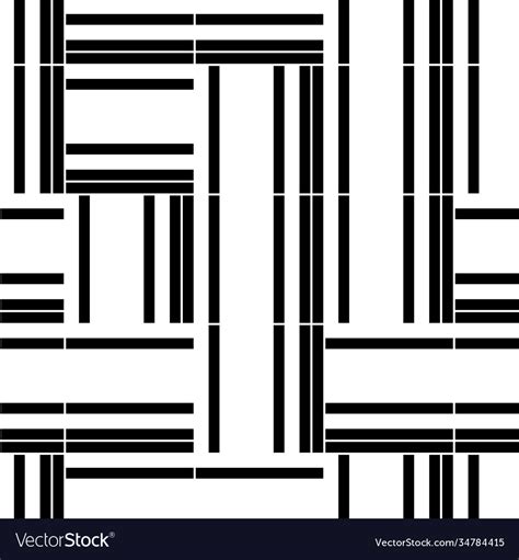 Seamless Pattern With Horizontal And Vertical Vector Image