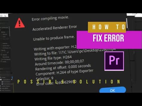 How To FIX ACCELERATED RENDERER ERROR In Premiere Pro YouTube