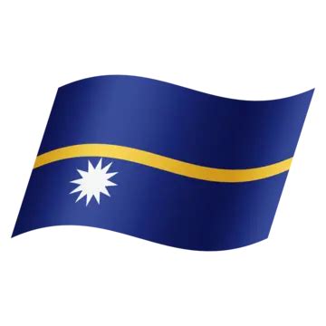 Nauru National Flag Simple Transparent Design Country Flag Nation