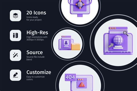 مجموعه آیکن های سه بعدی برنامه نویسی 20عدد طرح پلاس