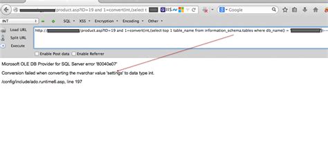 Error Based Sql Injection W Aplikacjach Aspnet Ms Sql