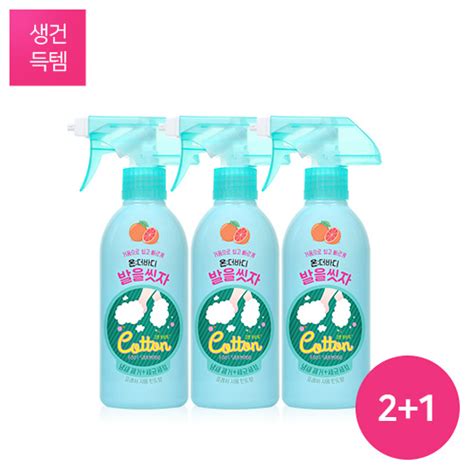 ★21★온더바디 발을씻자 코튼풋샴푸 385ml 자몽향 Lg생활건강 가족몰