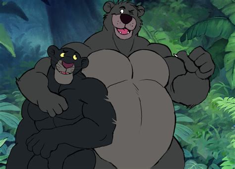 Rule 34 Anthro Bagheera Baloo Bara Barazoku Bear Darknaigart Disney