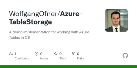 Github Wolfgangofnerazure Tablestorage A Demo Implementation For Working With Azure Tables In C