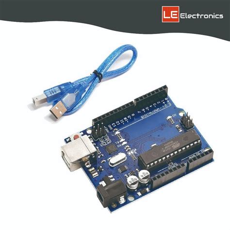 【le電子商城】uno R3 開發板 官方開源版 Atmega16u2 送傳輸線 適用 Arduino 蝦皮購物