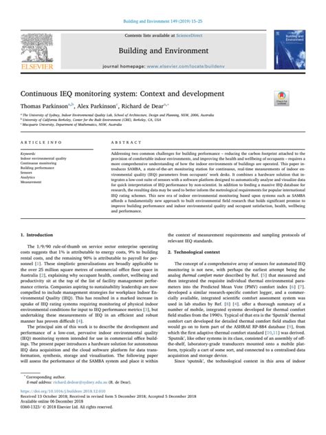 Continuous Ieq Monitoring Systemcontext And Development Pdf Continuous Ieq Monitoring Systemcontext And Development Pdf