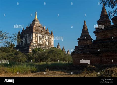 View Of The Thatbyinnyu Temple Built In The Mid 12th Century During