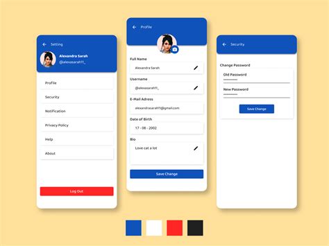 Setting Page By Aqillah Alfaris On Dribbble
