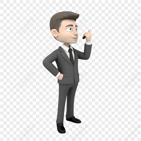 3차원 사업가 생각 귀엽다 실업가 징후 Png 일러스트 무료 다운로드 Lovepik