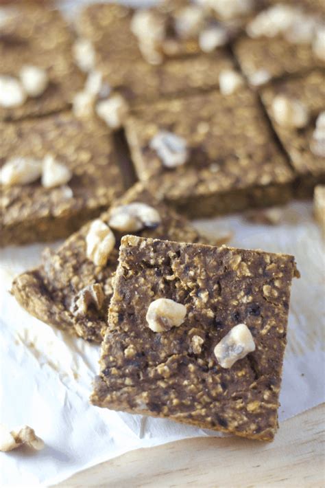 Pumpkin Spice Latte Protein Bars Vegan Gluten Free • Healthy Helper