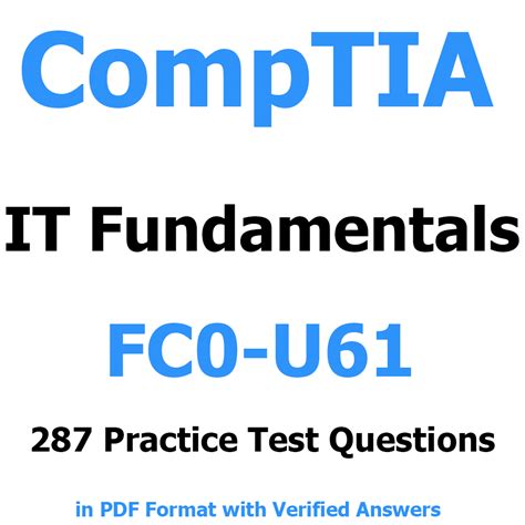 Comptia It Fundamentals Fc0 U61 Exam Practice Questions And Answers Exam Practice Tests