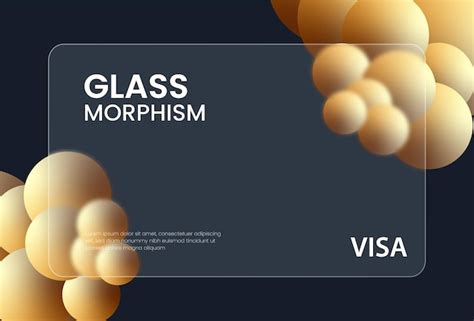 Premium Vector Vector 3d Realistic Glass Morphism Effect Background