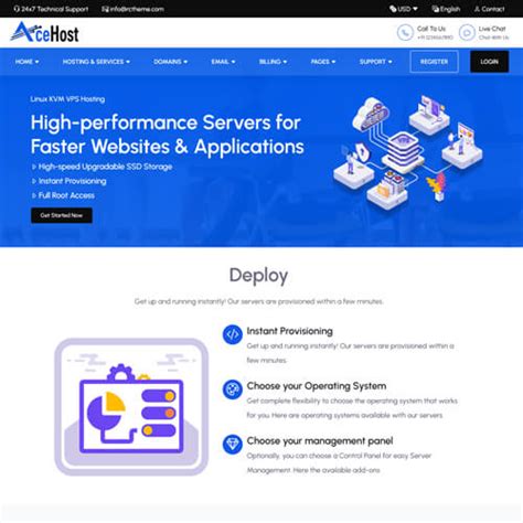 Acehost WHMCS Theme Elevate Your Hosting Business Experience