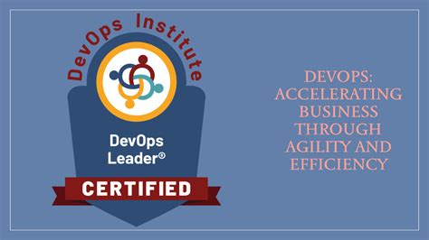 Devops Accelerating Business Through Agility And Efficiency