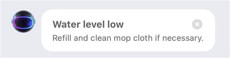 Water Level Low Rroborock
