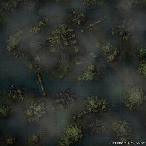 Swamps Of Berez Battle Map Grid Gridless 40x40 Rcurseofstrahd