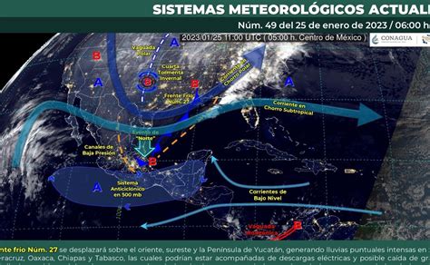 Clima En México Frente Frío No 27 Se Extenderá Por Varios Estados