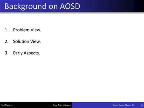 What Is An Aspect In Aspect Oriented Requirements Engineering Ppt