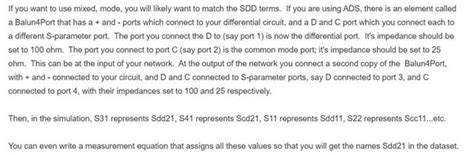 Ltc6430 20 S Parameter File For Differential Mode Differential Mode Mode Qanda Rf And