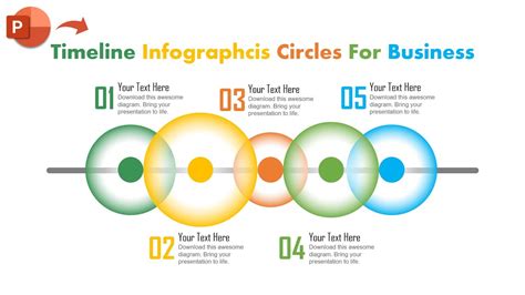 Linear Timeline Bubble Diagram Powerpoint Template Slide01 Youtube