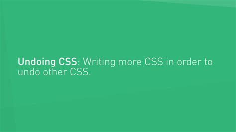 Managing Css Projects With Itcss Speaker Deck