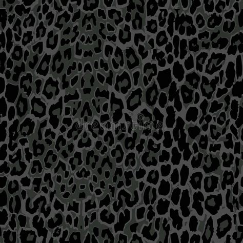 Seamless Black Leopard Print Stock Vector Illustration Of Black