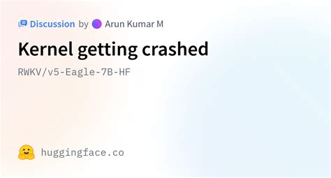 Rwkv V Eagle B Hf Kernel Getting Crashed