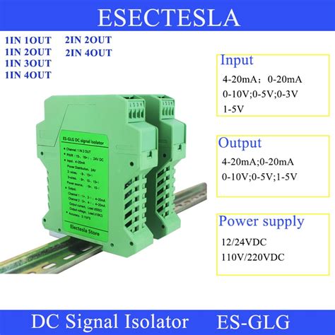 Es glg โมดลเซนเซอรแปลงสญญาณอะนาลอก DC 4 20mA 0 5V10V Shopee Thailand