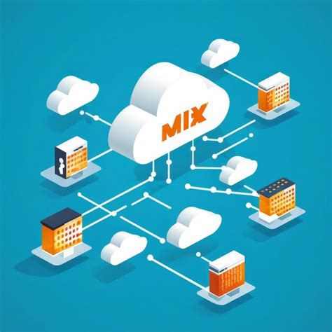 Vector Isometric Cloud Computing Concept Premium Ai Generated Image