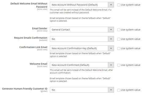 How To Setup Customer Account Options In Magento 2