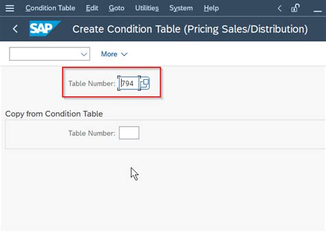 How To Define Condition Tables