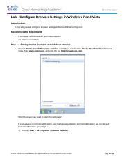 6 1 2 5 Lab Configure Browser Settings In Windows 7 And Vista Lab Configure Browser