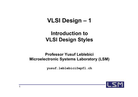Vlsi Design 1