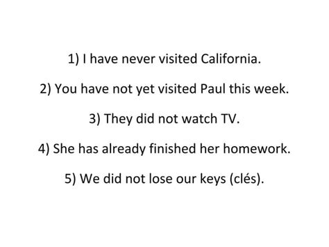 Negation Sentence Warm Up Ppt