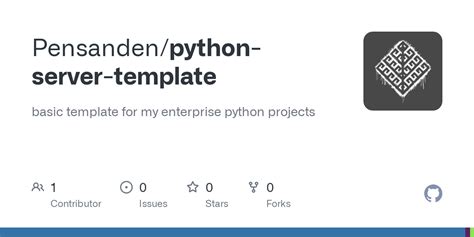 Github Pensanden Python Server Template Basic Template For My Enterprise Python Projects