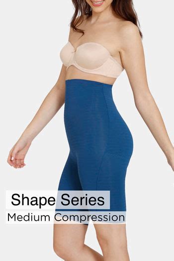 Buy Zivame All Day Highwaist Butt Enhancing Thigh Shaper Poseidon At