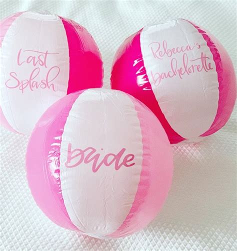Bachelorette Pink Pool Party Beach Balls Aloha Beaches Etsy Pink