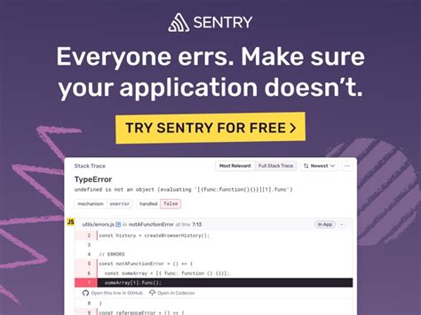 Sentry On Linkedin Application Performance Monitoring And Error Tracking Software