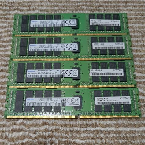 1mle 16gb 8枚セット計128gb Ddr4 19200 Pc4 2400t Rc1 Registered Rdimm 1rx4