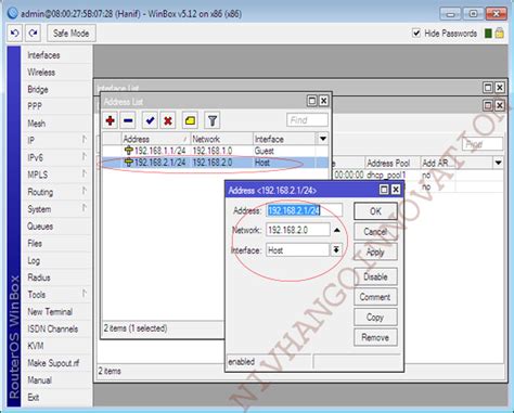 INNOVATION OF NIVHAN Konfigurasi DHCP Server Di Mikrotik OS Menggunakan Winbox