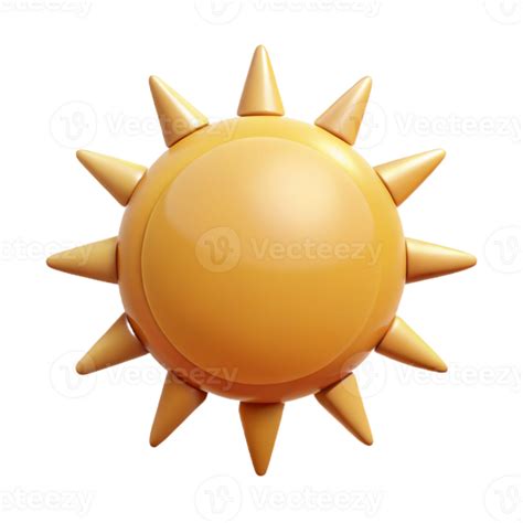Glorious Signature Circular Sun With Simple Triangular Rays Minimal
