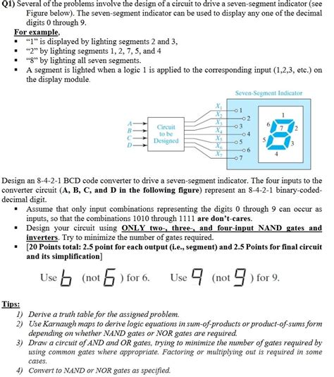 Solved Q1 Several Of The Problems Involve The Design Of A