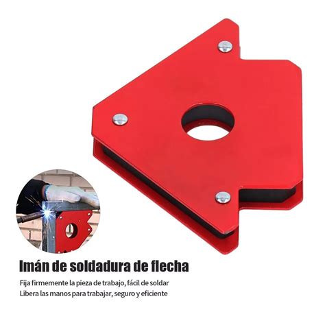 Imán Escuadra Para Soldar Magnética Herramientas 6 Pzs Rojo Coppel